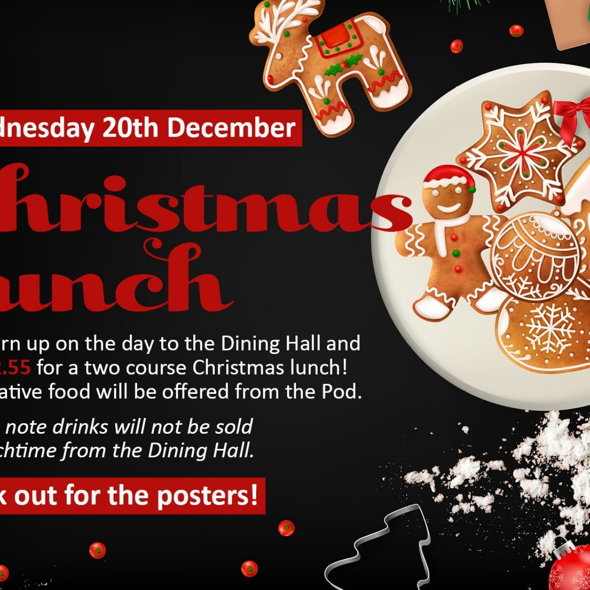 St Peter's Catholic School - Christmas Lunch - Wednesday 20th December